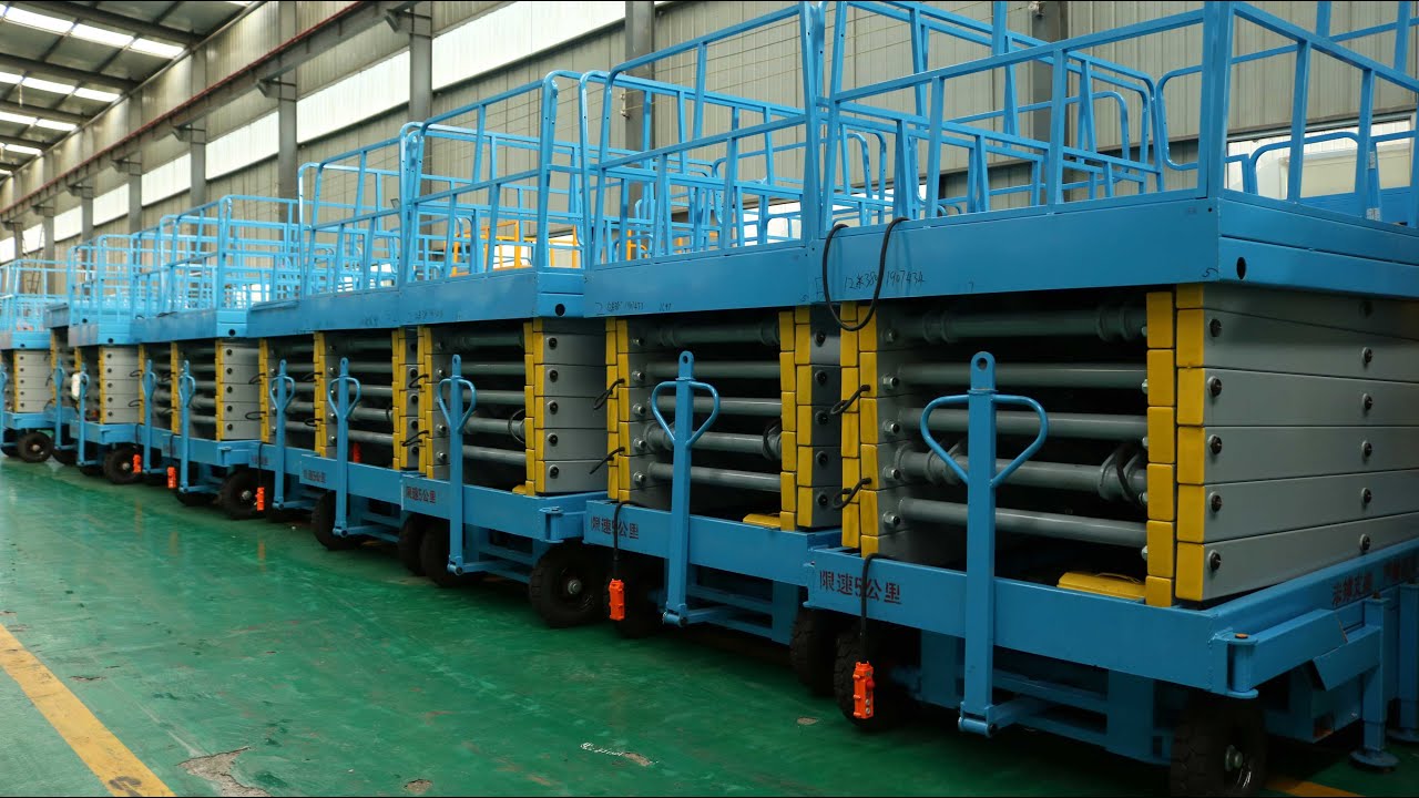 MORN LIFT Mobile Scissor Lift Video - YouTube