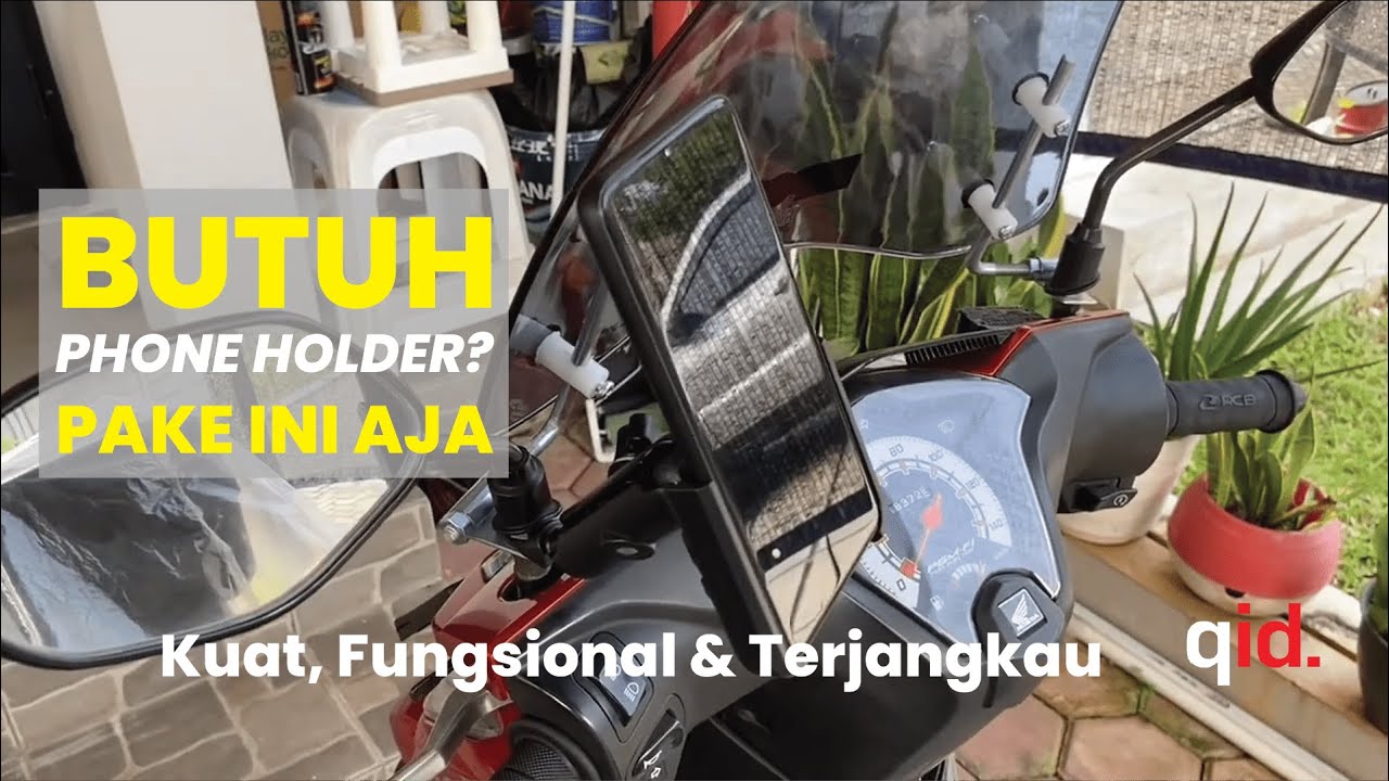 Holder Handphone Anti Getar | honda beat #hondabeatindonesia #motovlog ...