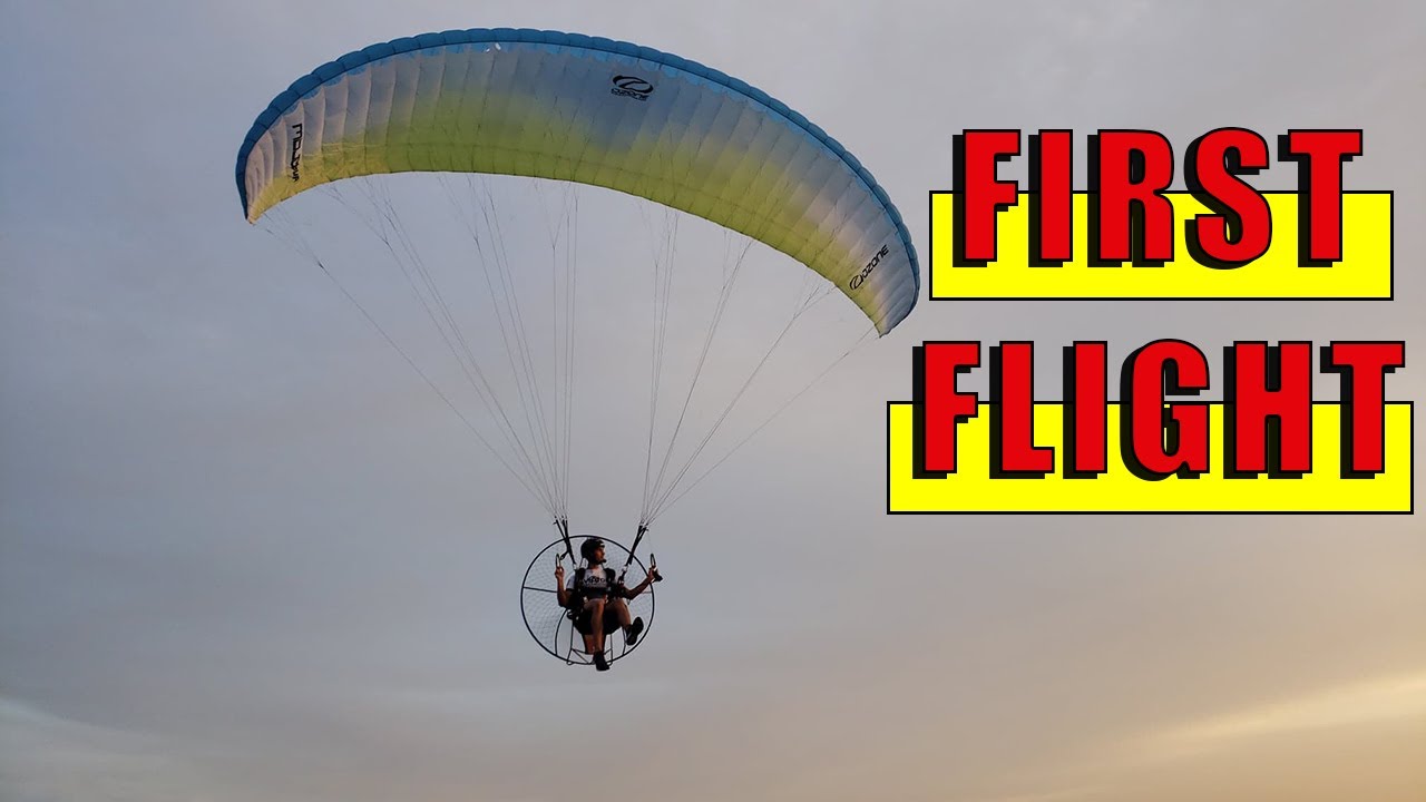 First Paramotor Launch and Landing at Aviator PPG - YouTube