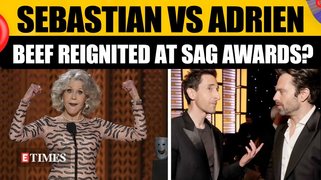Sebastian Stan VS Adrien Brody; Netizens Feel Jane Fonda’s SAG Awards ...