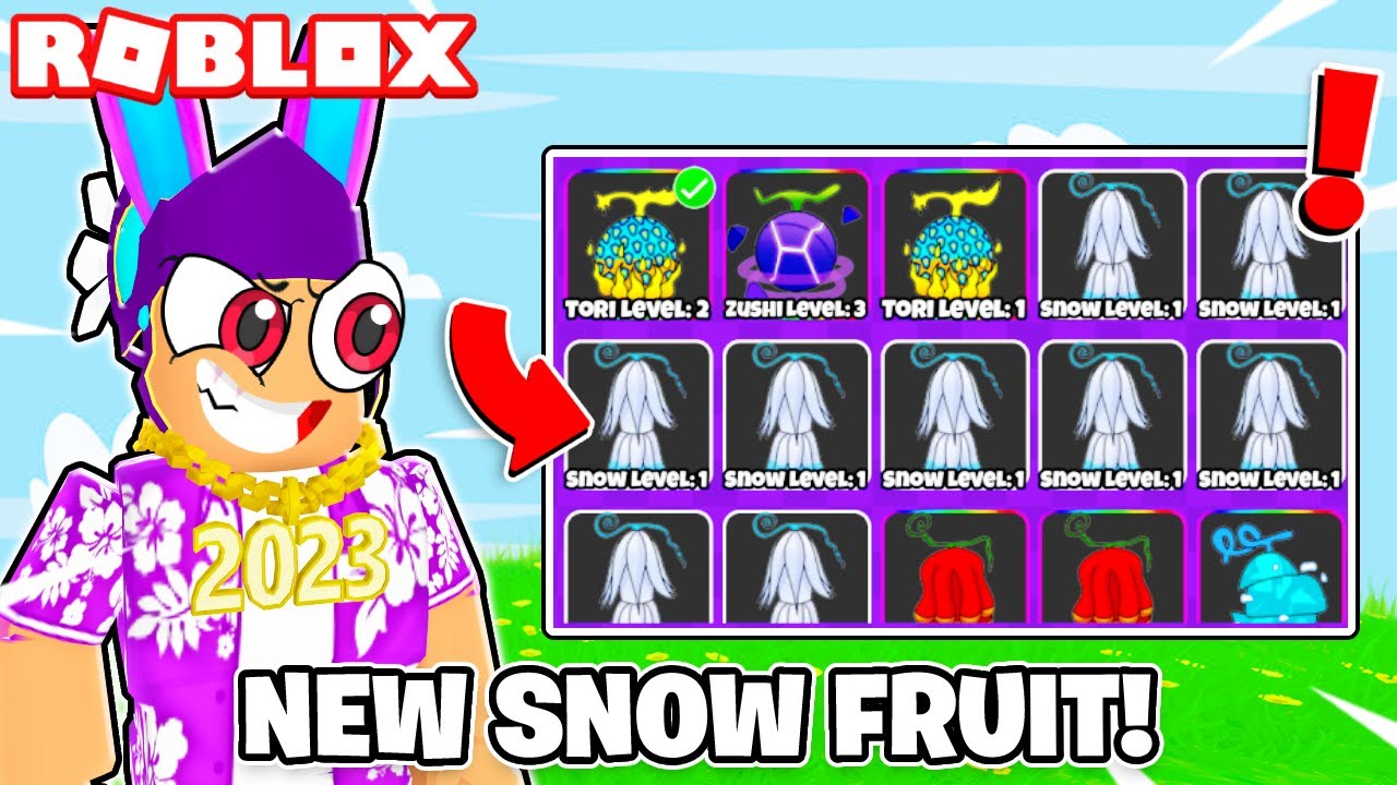 I Crafted NEW TIER 3 Snow Fruit In Anime Fruit Simulator... ROBLOX ...