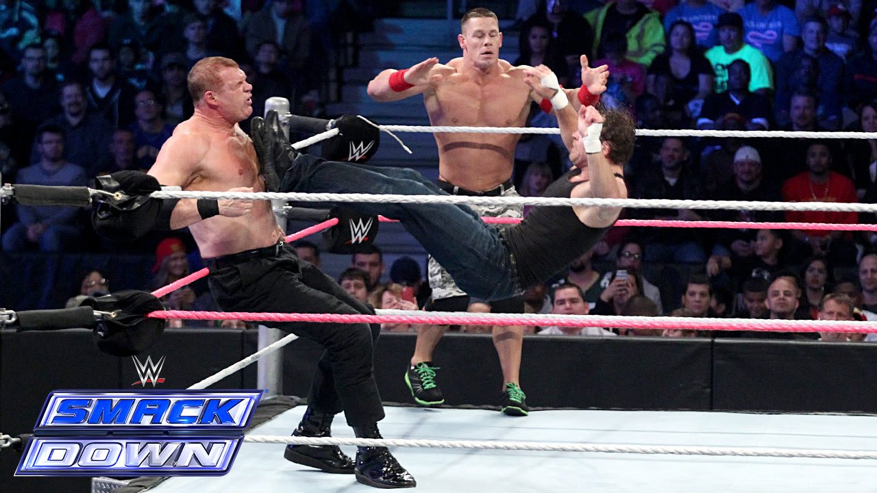 John Cena & Dean Ambrose vs. Randy Orton & Corporate Kane: SmackDown ...