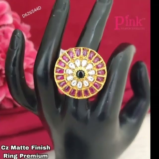 TRADITIONAL MATTE FINISH RING | PREMIUM QUALITY | PINK FASHION ...