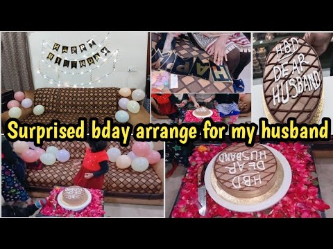 Surprised bday party arrange for my husband||how to arrange bday at ...