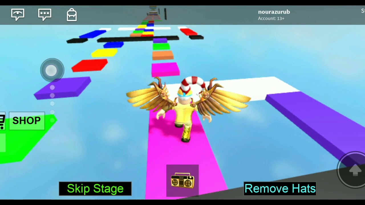 Playing The really easy obby-old town road.ft - YouTube