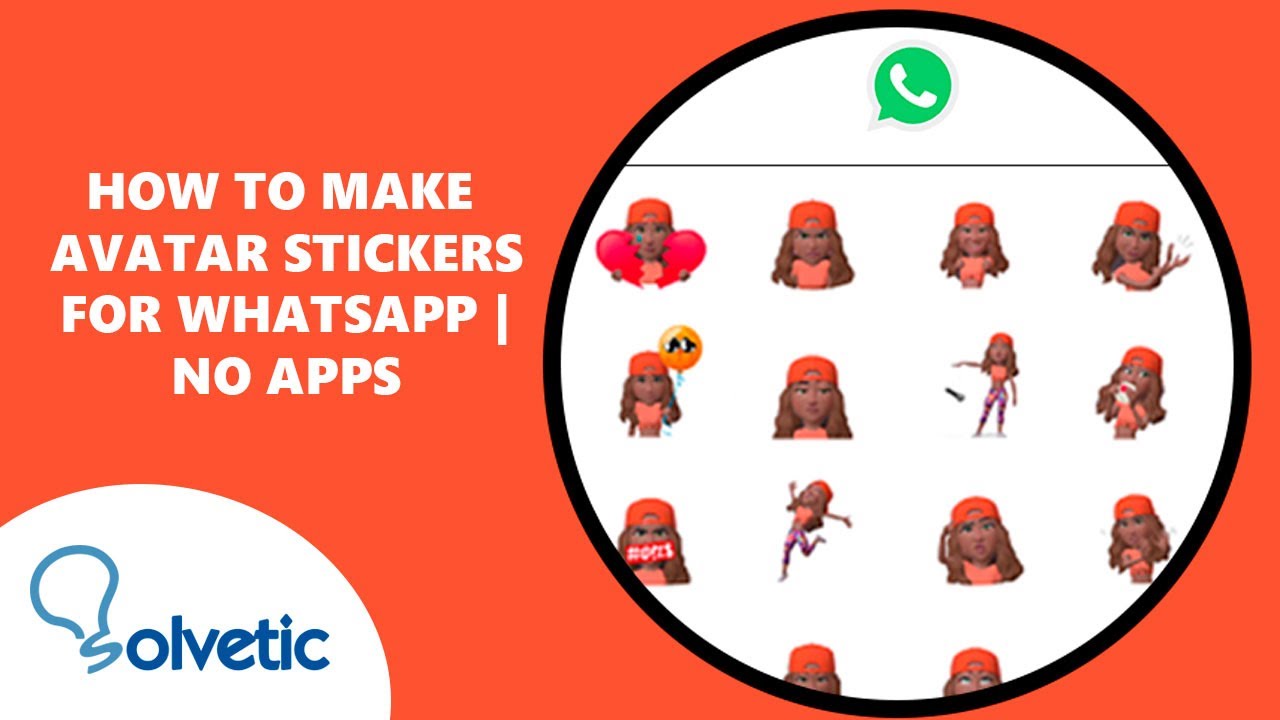 👨🏽‍🦱👩🏽‍🦰 How to Make Avatar Stickers for WhatsApp Without App ️ Use ...