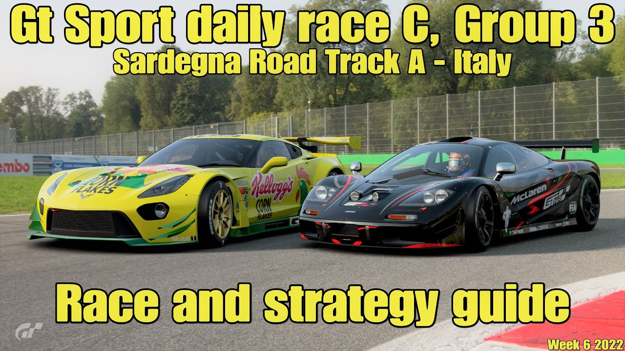 Gt Sport daily race C race and strategy guide....Sardegna Road Track A ...