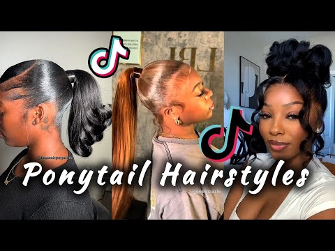 🔥Trending Ponytail Hairstyles For Black Women | Tiktok Edition
