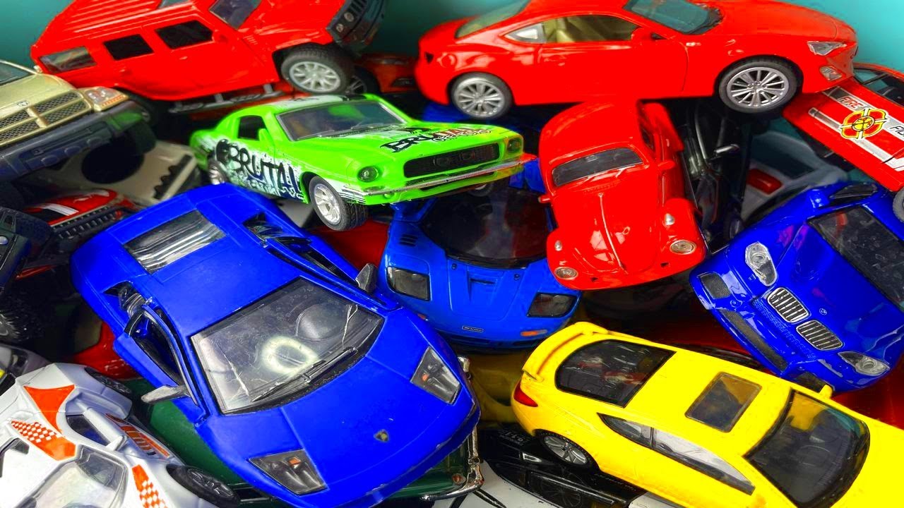Small box full with small cars - YouTube