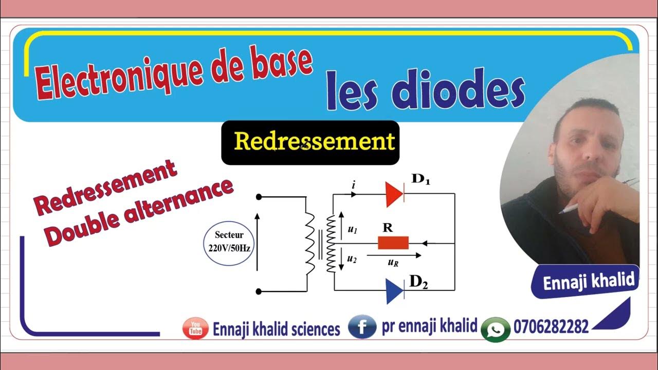 Redressement Double alternance les diodes - YouTube