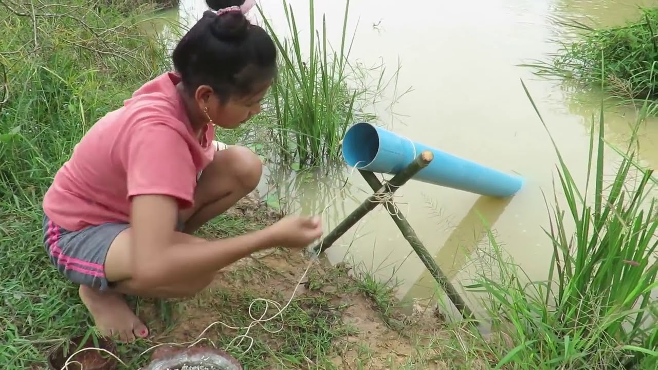 Believe This Fishing Unique Eels Trapping System Make From PVC New ...