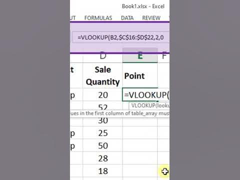 Use VLOOKUP in Excel, Excel VLOOKUP - YouTube