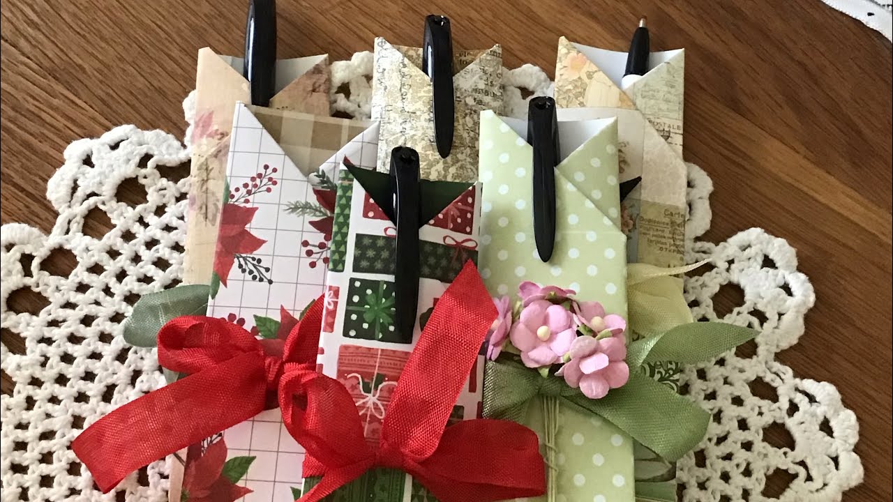 Tutorial...How To Make pen holders for Your Journal - YouTube