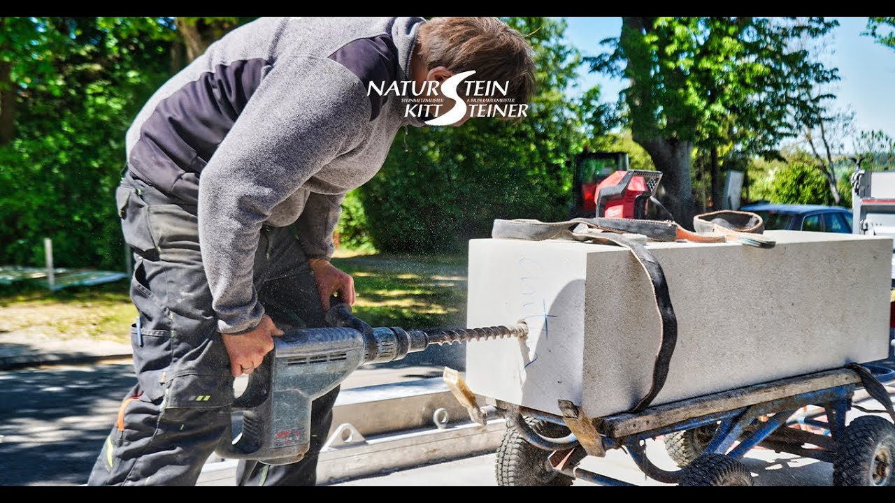 Naturstein Kittsteiner - Gartensäule FULL HD - YouTube