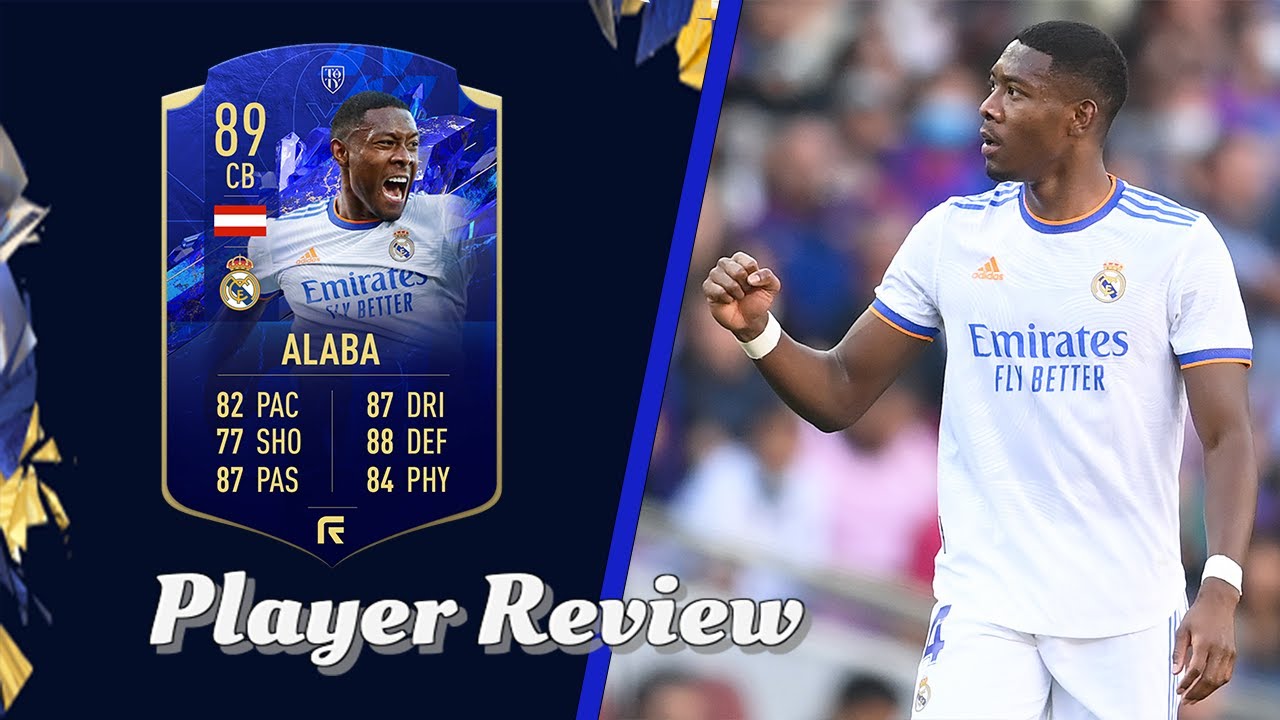THIS CARD!😍🔥DAVID ALABA TOTY HONOURABLE MENTIONS PLAYER REVIEW! 89 ...