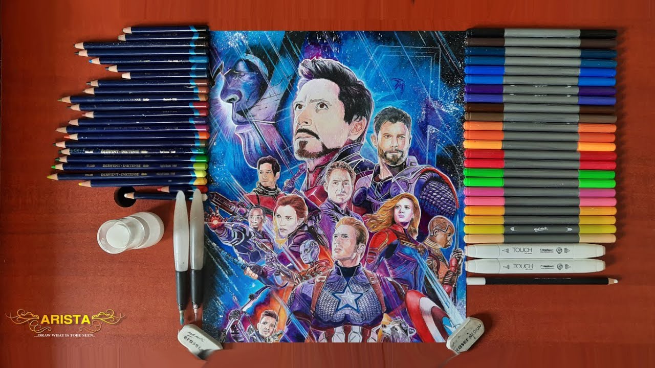 "AVENGERS : ENDGAME" Speed Drawing | ARISTA - YouTube