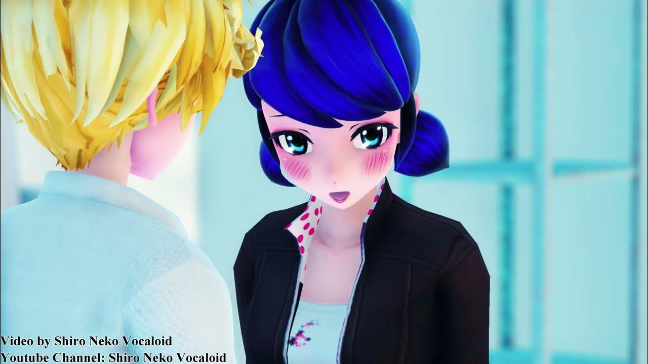 【MMD Miraculous】Thirty Seconds hug【Marinette×Adrien】【60fps】 - YouTube