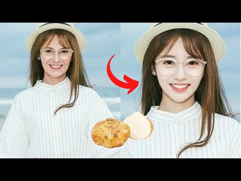 65 year old Japanese secret looks like a 20 year old girl, removing facial wrinkles
