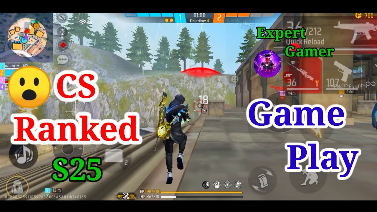 Garena free fire - CS Ranked Gameplay 😔| Season 25 | free fire Clash ...