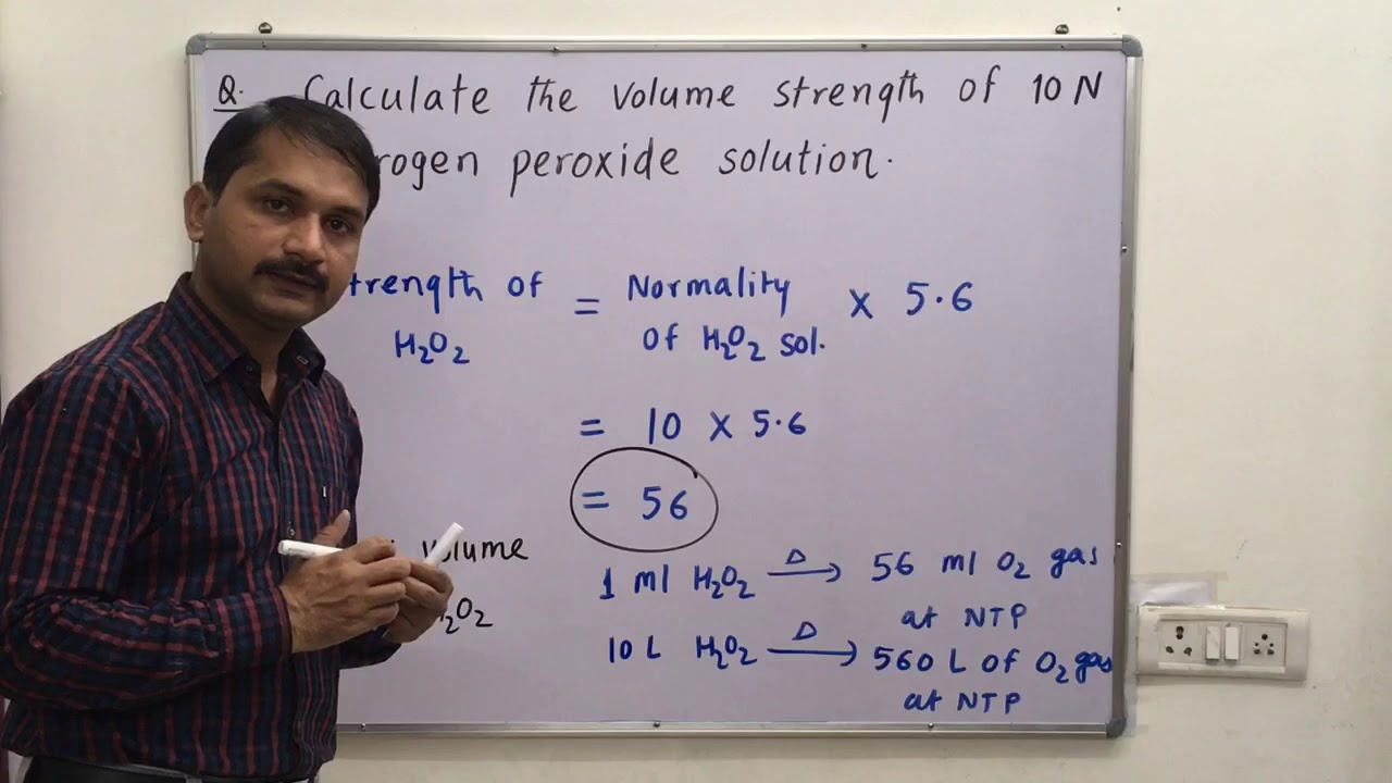 Relation Between Volume Strength And Normality Moarity Of Hydrogen relation-between-volume-strength-and-normality-moarity-of-hydrogen