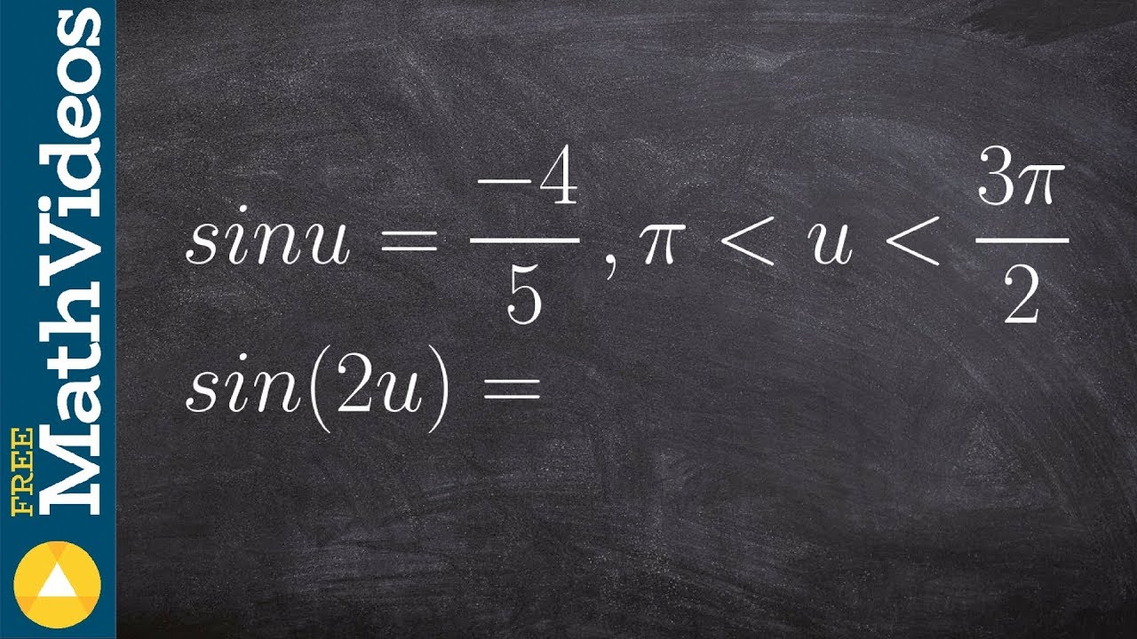 Pre-Calculus - Evaluating for the Double Angle of Sine with a Triangle ...