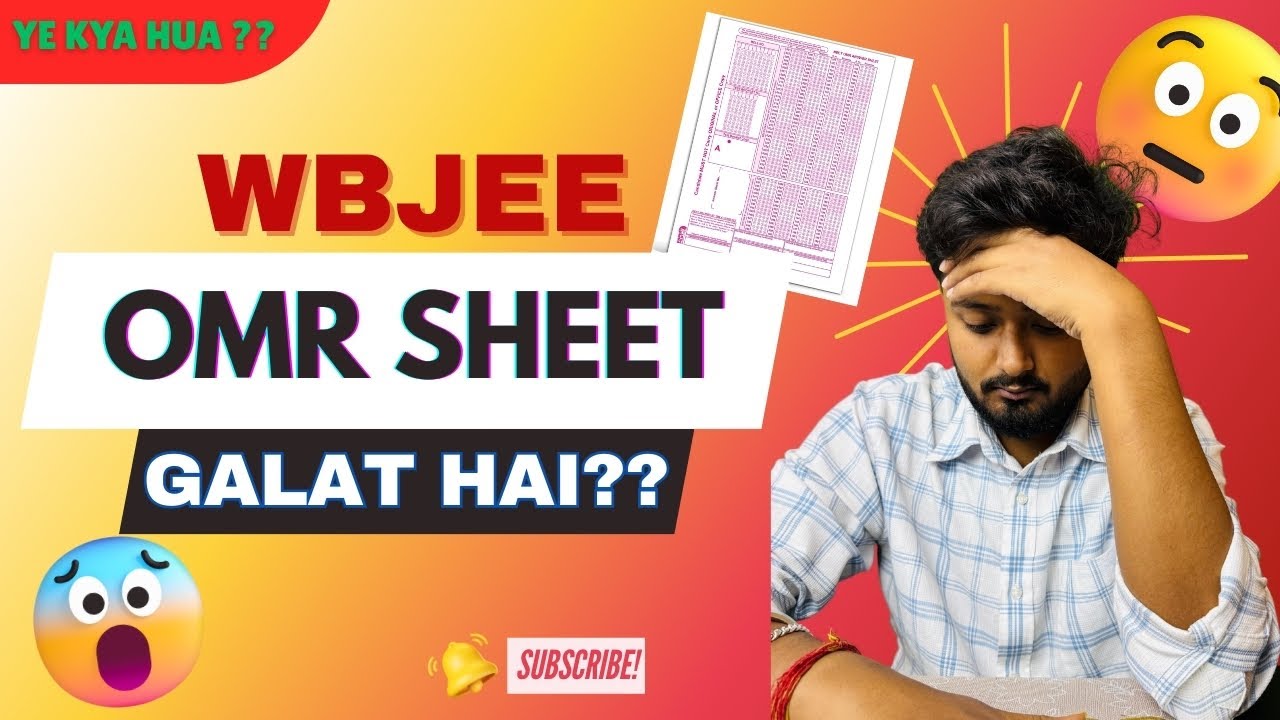 WBJEE OMR Sheet Glitch? Thousands Affected - Are you one of them # ...