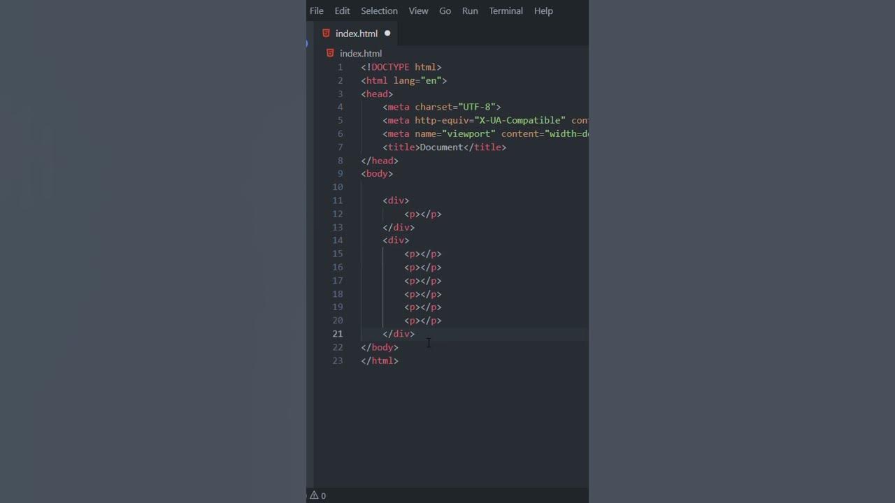 Vs code simple Emmet - YouTube