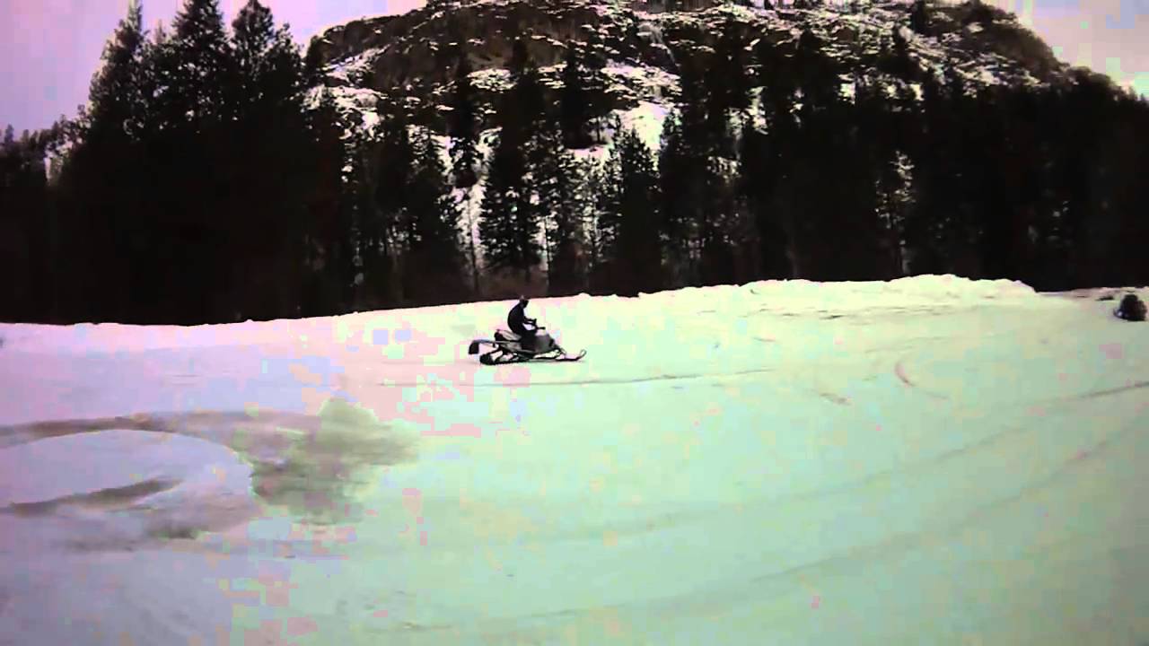 Snowmobile Drifting - YouTube