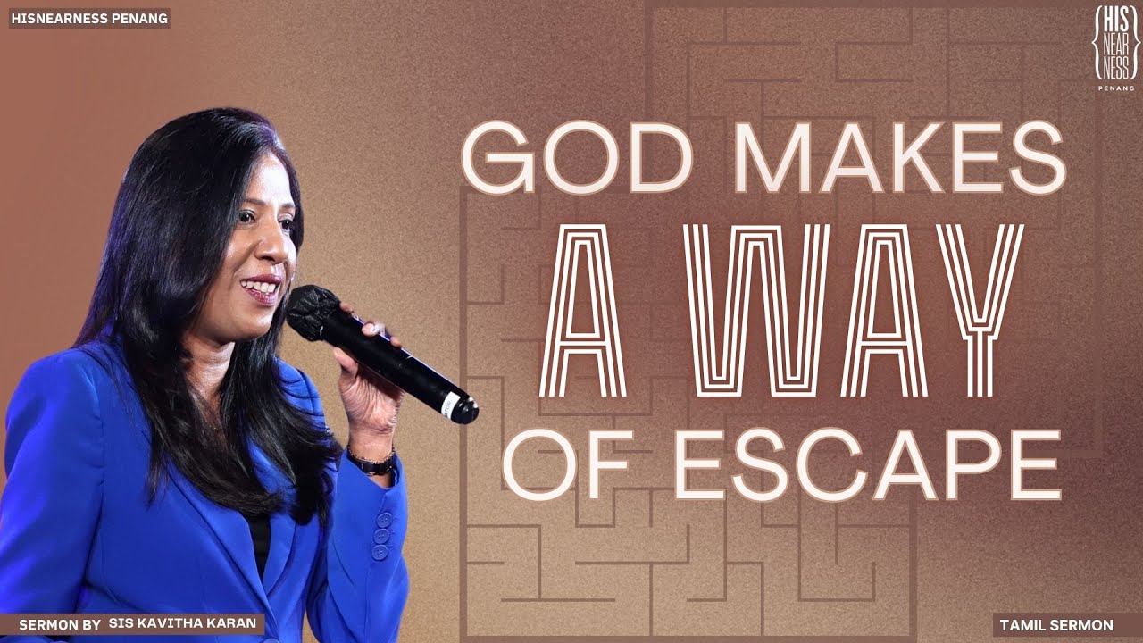 GOD MAKES A WAY OF ESCAPE | ENGLISH SERMON | SIS.KAVITHA KARAN - YouTube