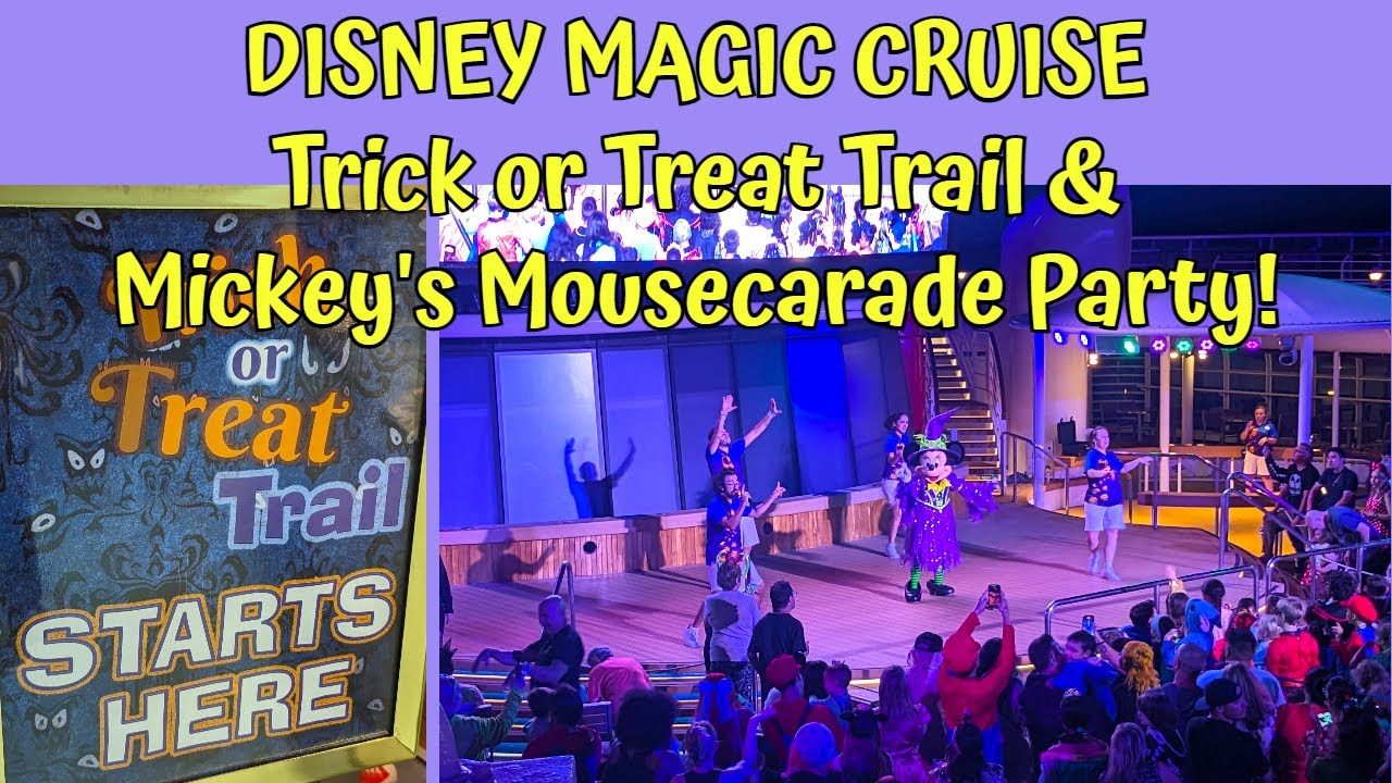 DISNEY MAGIC / TRICK or TREAT TRAIL / MICKEY'S MOUSECARADE PARTY! - YouTube