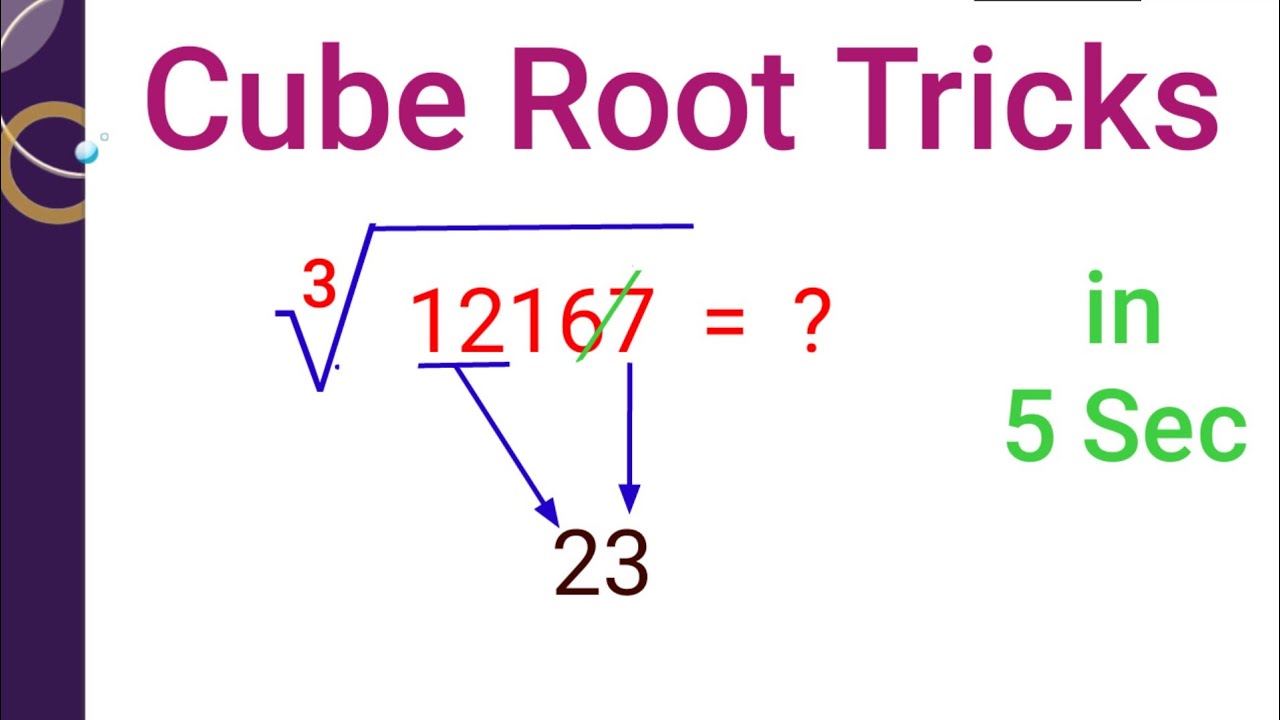 Cube Root Shortcut In Tamil Youtube 0863