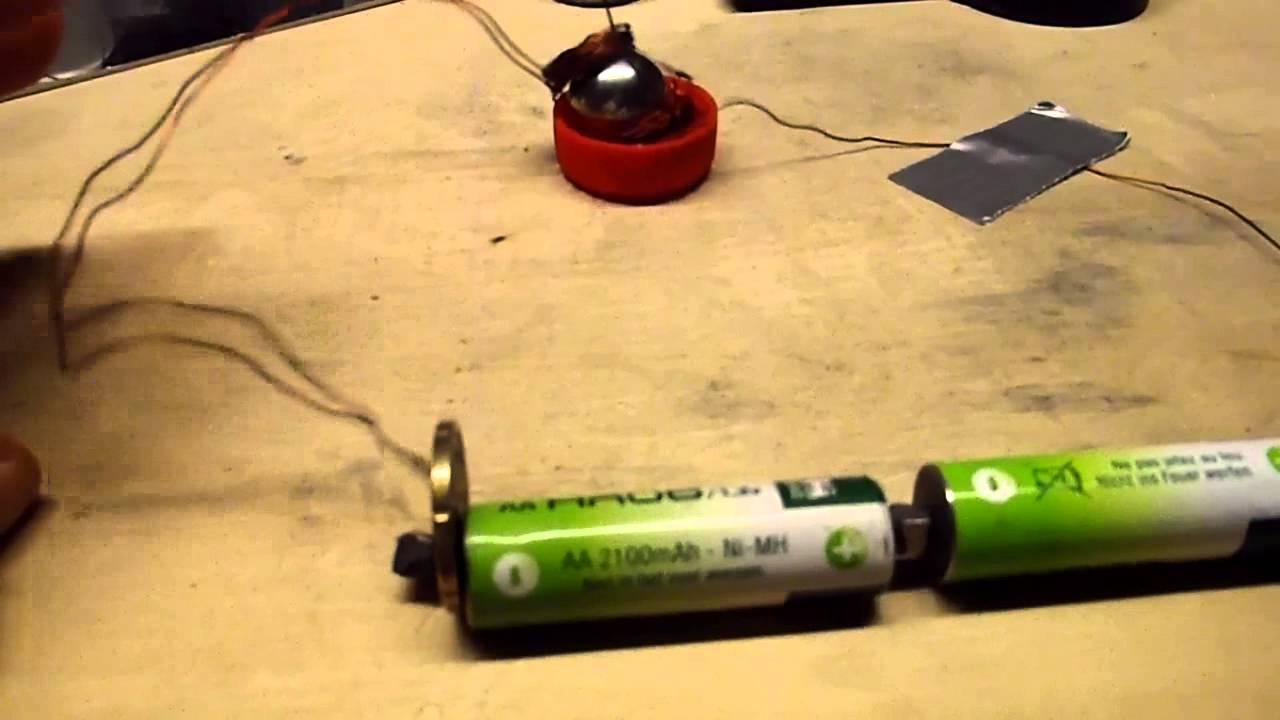 spinning magnet in DC self-oscillating coil and counterclockwise ...