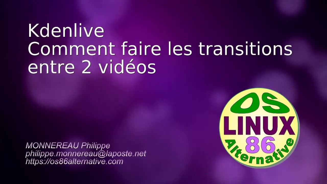 KDENLIVE transitions - YouTube
