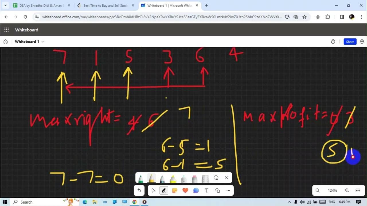 Best Time to Buy and Sell Stock | | Leetcode 121 | DSA by Shradha Didi ...