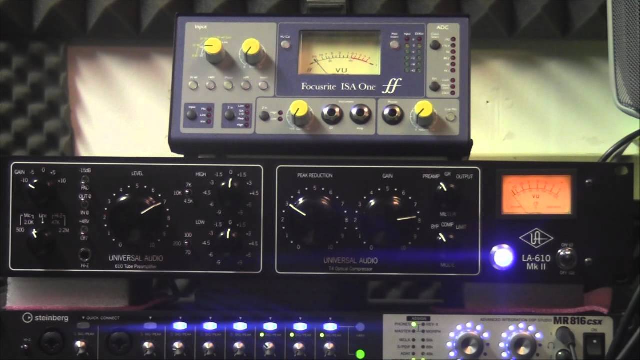 UNIVERSAL AUDIO LA-610 Mk II VOCAL RECORDING - YouTube