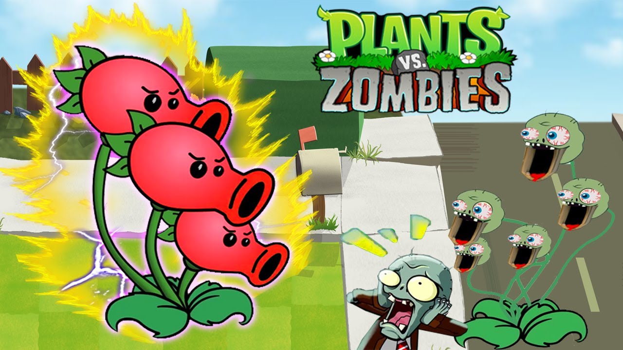 Plants Vs Zombies GW Animation Episode 61 : The Anger of Threepeater vs ...
