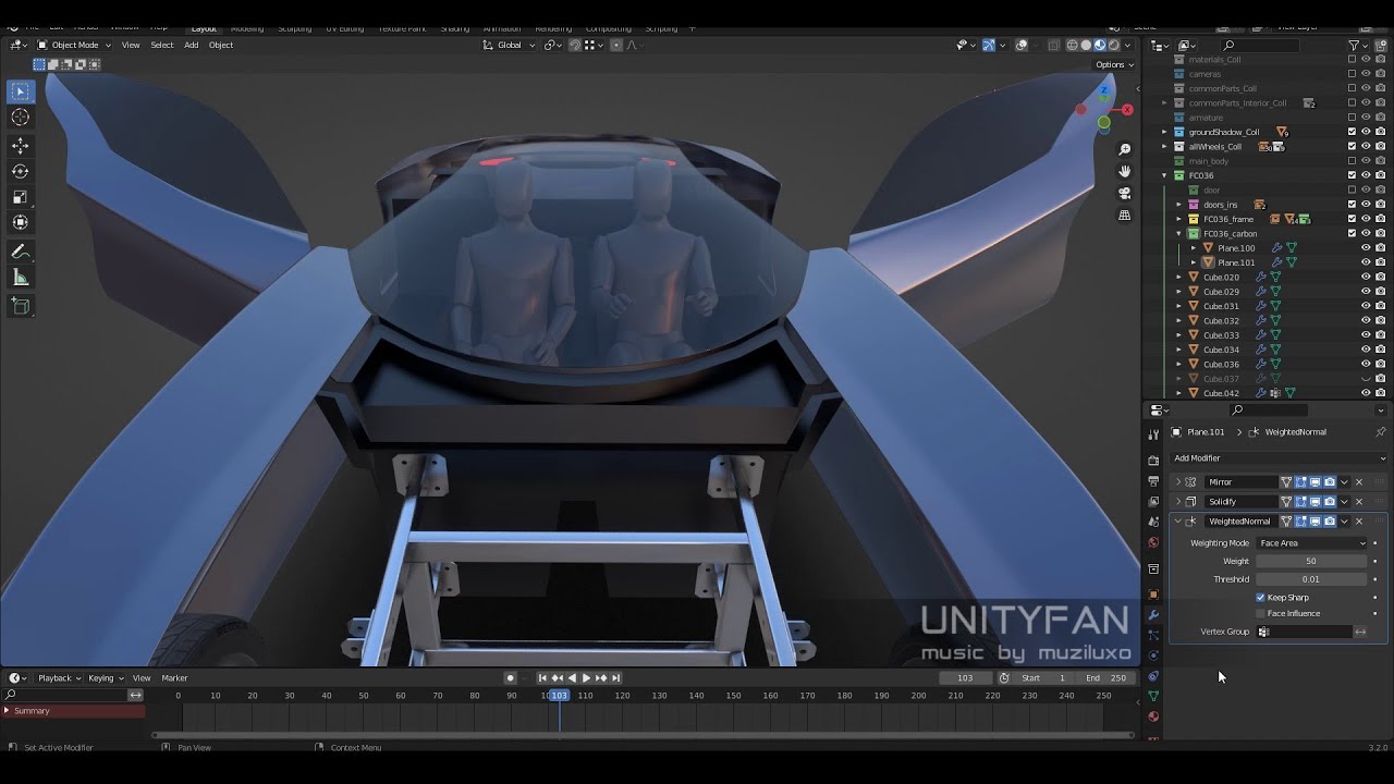 concept car quick modeling - vehicle 036 - part 4 - 4x timelapse - YouTube