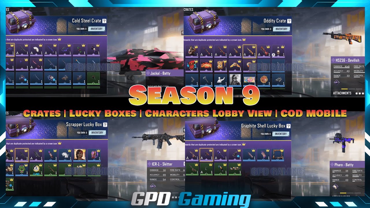 Season 9 Characters | Crates | Lucky Boxes | Lobby View | Call of Duty ...