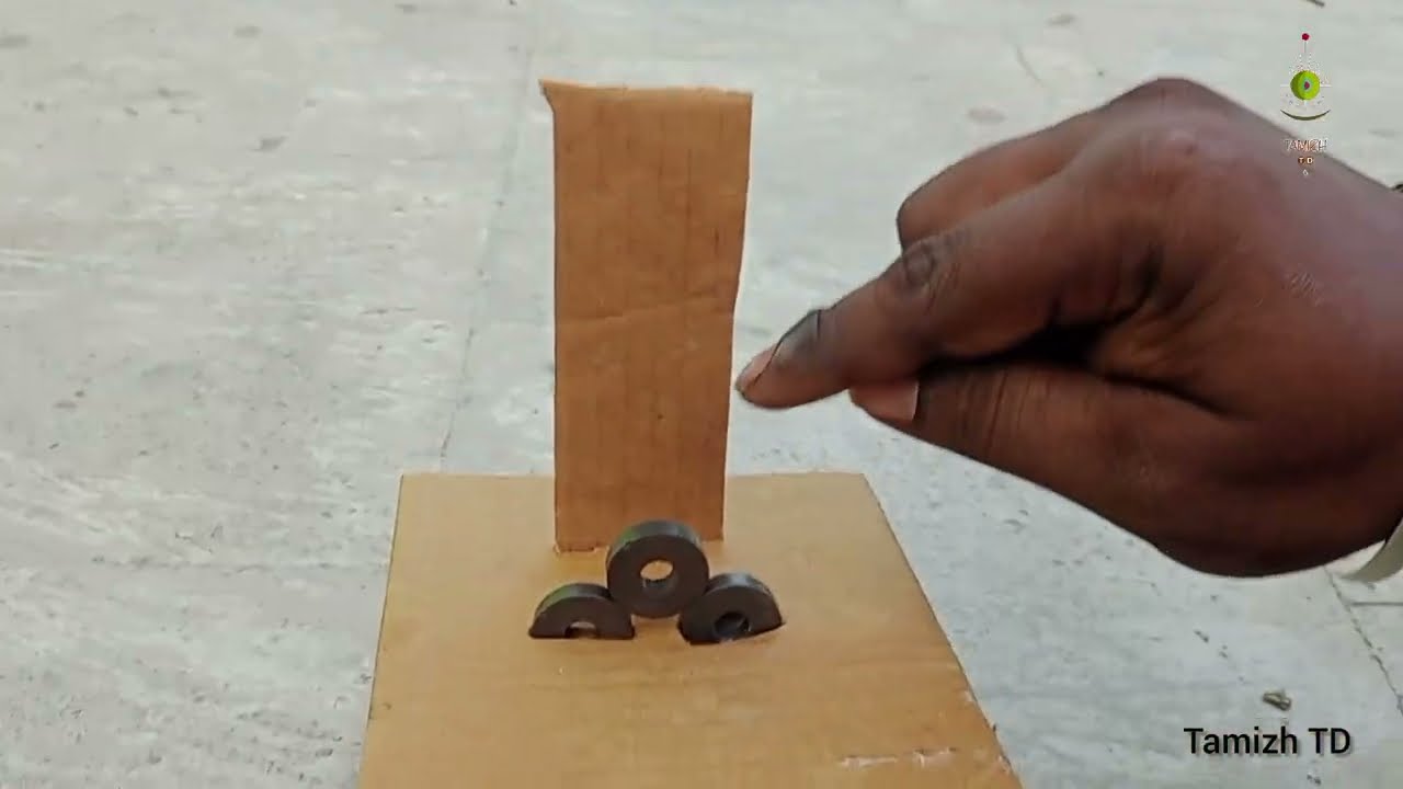 making magnetic levitation pencil project #Tamizh TD - YouTube