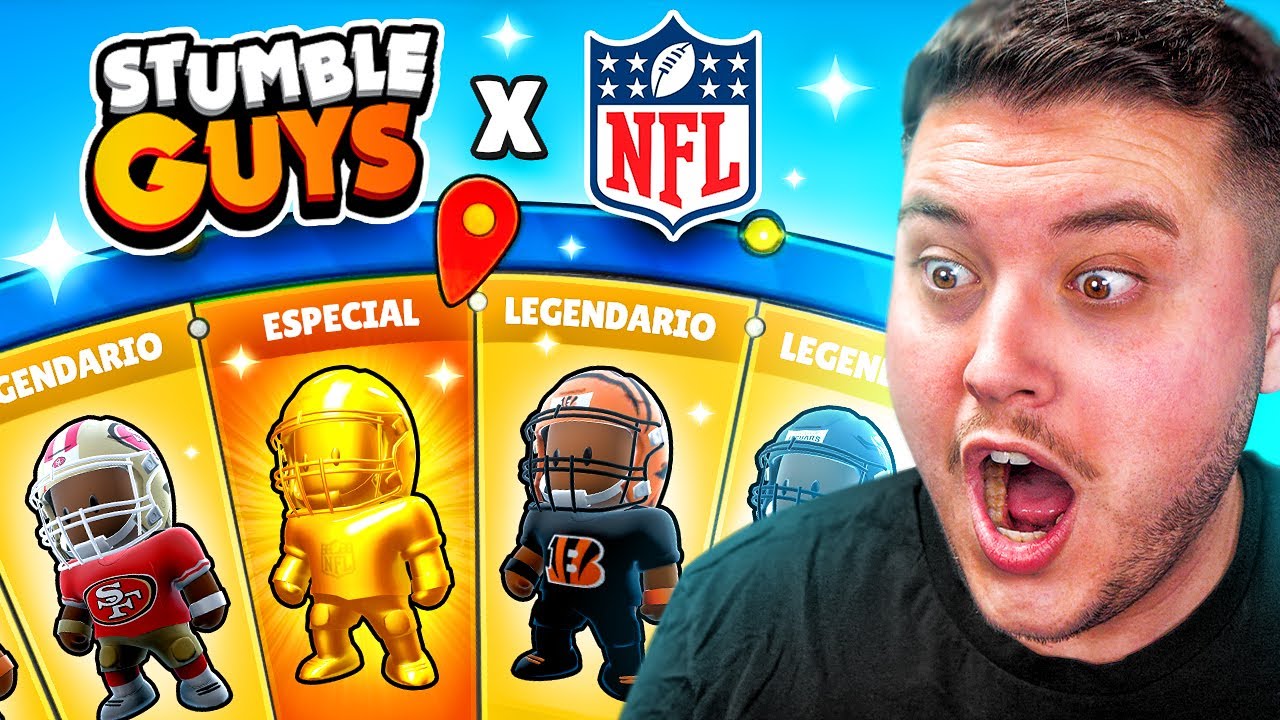 COMPRO 300 RULETAS y consigo TODAS las NUEVAS SKINS NFL de STUMBLE GUYS ...