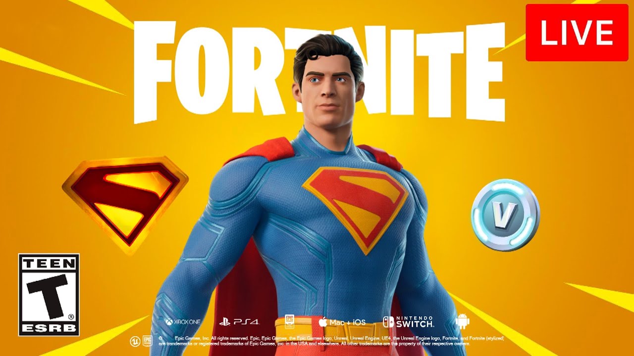 🔴 [LIVE] *NEW* FORTNITE SUPERMAN UPDATE! (NEW MYTHIC) - YouTube