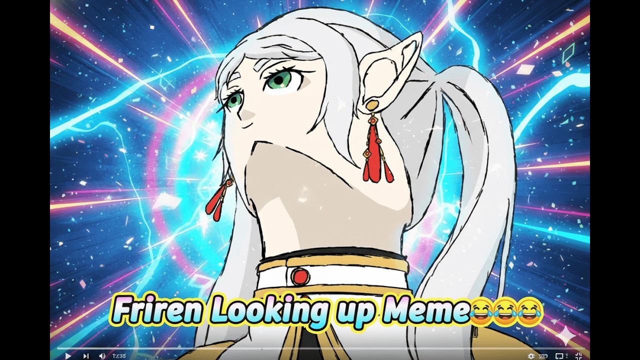 Frieren Looking Up Meme Compilation - YouTube