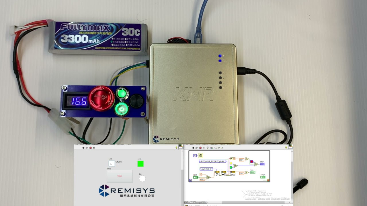 [ReMiSYS] KNRm (myRIO) with ReMiPSP 多功能電源面板 - YouTube