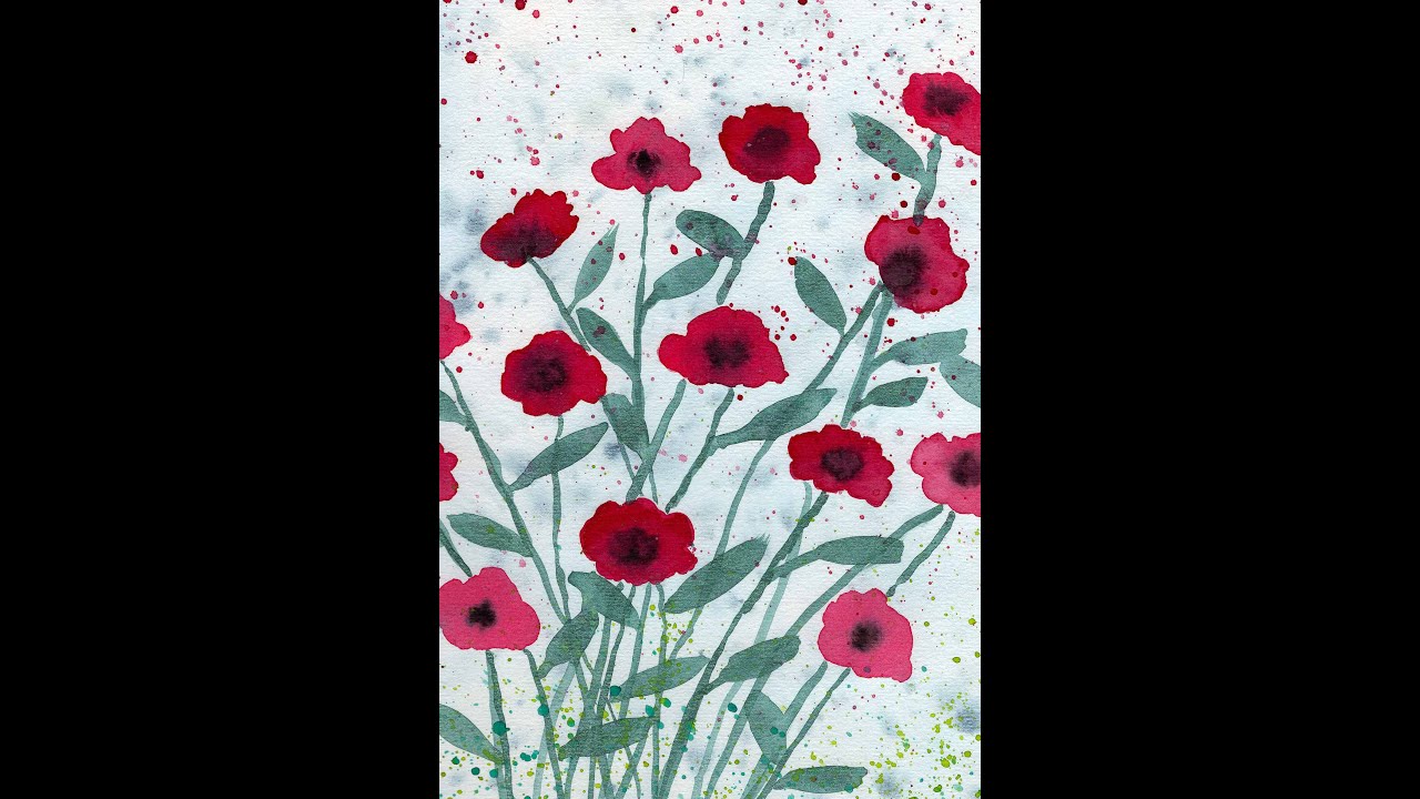 Poppy Bunch Process #art - YouTube