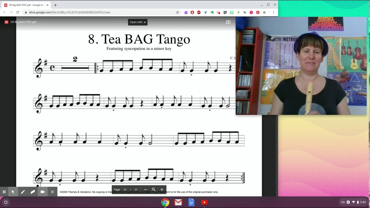 Recorder: Tea BAG Tango - YouTube