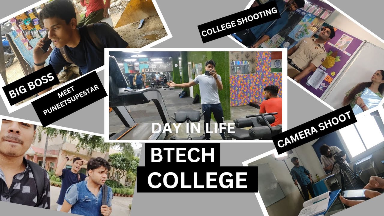 A Day in life of 2nd year btech student | Going for shoot | meet puneet ...
