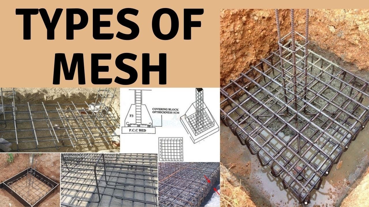 Types of Mesh | Mesh in Footing | Mesh in Foundation - YouTube