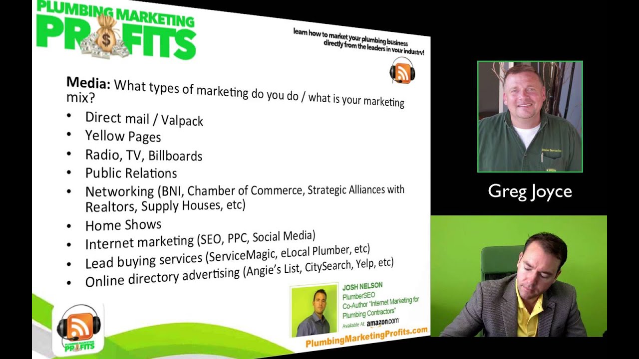 Marketing Interview with Plumbing Business Owner - Greg Joyce - YouTube