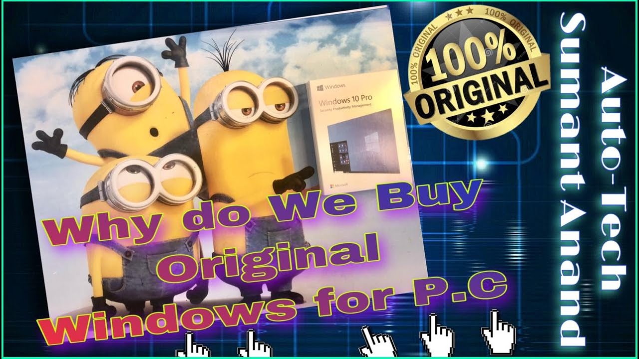Why to buy Original Windows for PC/ Laptop | Windows 10 pro details ...