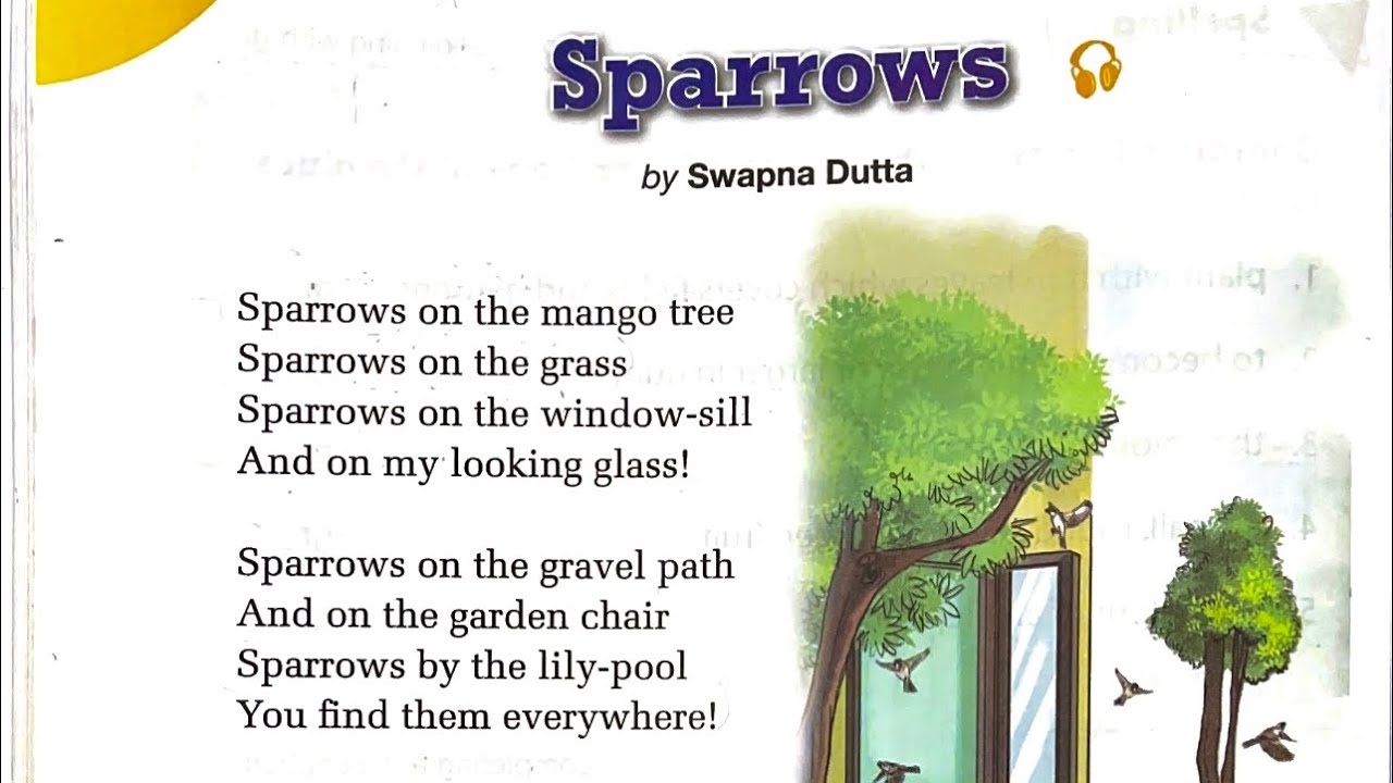 Sparrows / Gulmohar ( Literature) poem / Class-1 - YouTube